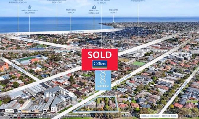 Land Sold — '88 Nepean' Corner Collins Street & Nepean Highway MENTONE ...